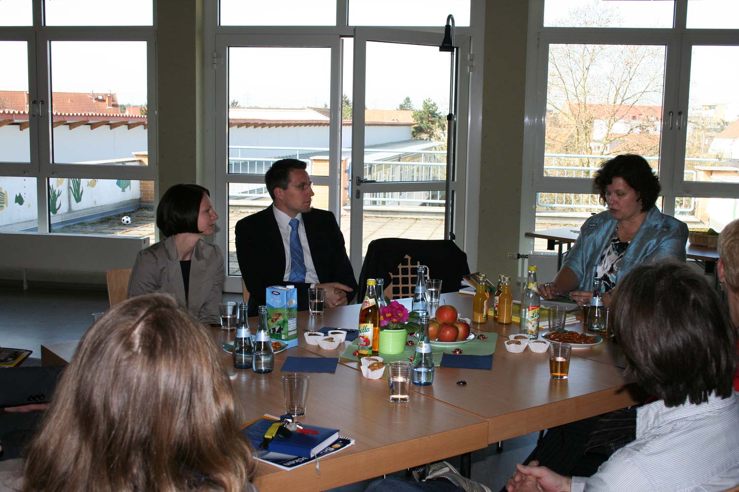 Sandra Boser und Kai Schmidt-Eisenlohr an der GSS - Grüne Leimen